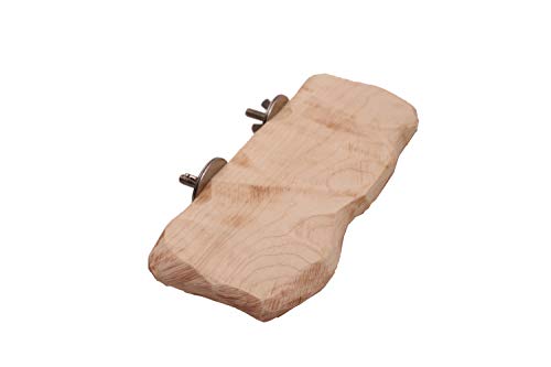 Hardwood Platform NU Perch for Small to Medium Parrots