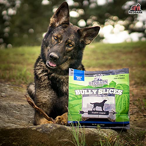 Redbarn Bully Slices for Dogs | Highly Palatable, Long-Lasting Natural Dental Treats with Functional Ingredients, 9 oz. (Pack of 2) - Original Bully