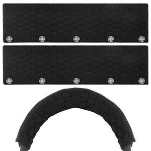 geekria knit fabric headband pad compatible with bose noise cancelling headphones 700, nch 700, nc 700 headphone replacement headband/headband cushion/replacement pad repair parts (black)