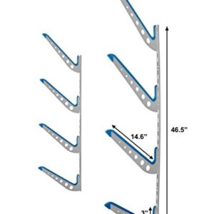 StoreYourBoard Adjustable Water Ski Wall Storage Rack, Holds 4 Sets of Skis, Garage Home Boathouse Organizer