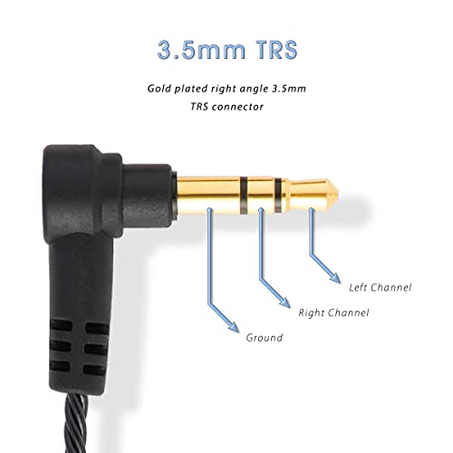 Campfire Audio Copper Litz IEM Cable | MMCX Cable Replacement Headphone Cable | 3.5mm TRS Connector