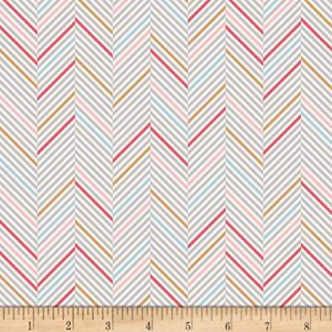 art gallery fabrics art gallery playground chopsticks rainbow fabric, light grey