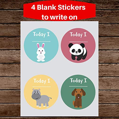 48 Pack 4" Baby Month Stickers and Milestone Stickers by Novarena - Track Your Baby's First Year Month-by-Month and Holidays Until 5 Years Old! Boys and Girls (48 Pack Stickers)