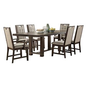 lexicon lorenzino 7-piece dining set, dark oak