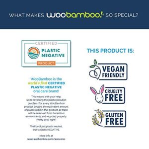 Woobamboo Bamboo Toothbrush - Adult - Soft Bristle - BPA Free Nylon Bristles - Eco-Friendly, Biodegradable, Compostable, Vegan