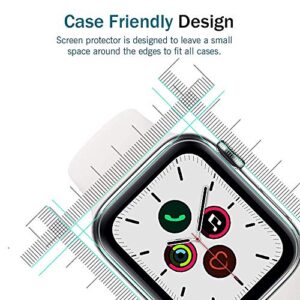 MP-MALL 6 Pack Screen Protector Designed for Apple Watch 40mm Series 6 5 4 and Apple Watch SE 40mm Flexible TPU Film Bubble-Free for iWatch 4 5 6 SE 40mm