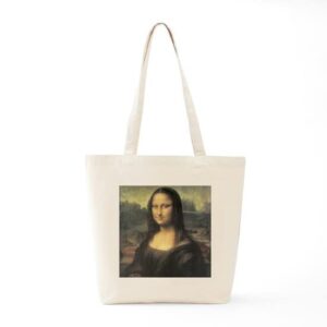 CafePress Vintage Mona Lisa Tote Bag Natural Canvas Tote Bag, Reusable Shopping Bag