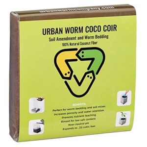 urban worm coco coir soil amendment and bedding