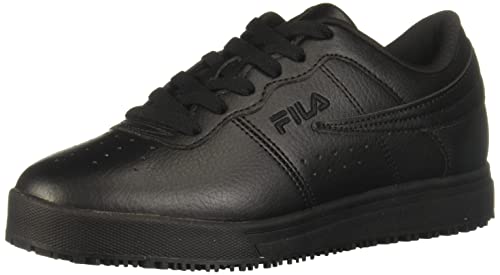 Fila womens Work Health Care Professional Shoe, Black/Black/Black, 8.5 US