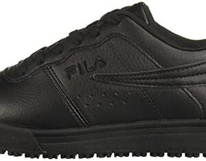 Fila womens Work Health Care Professional Shoe, Black/Black/Black, 8.5 US