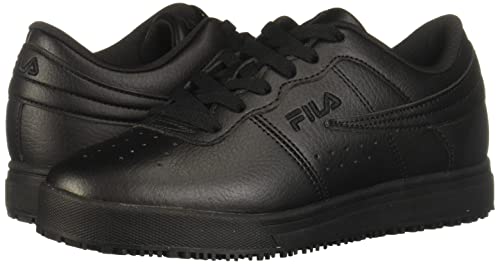 Fila womens Work Health Care Professional Shoe, Black/Black/Black, 8.5 US