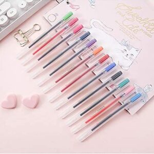 NYKKOLA Japanese Style Gel Ink Ball Point Pen [0.5mm] Fine Ballpoint Maker Pen for Office School Stationery Supply(12PCS Colorful)