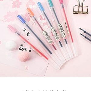 NYKKOLA Japanese Style Gel Ink Ball Point Pen [0.5mm] Fine Ballpoint Maker Pen for Office School Stationery Supply(12PCS Colorful)