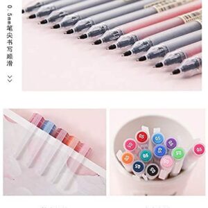 NYKKOLA Japanese Style Gel Ink Ball Point Pen [0.5mm] Fine Ballpoint Maker Pen for Office School Stationery Supply(12PCS Colorful)