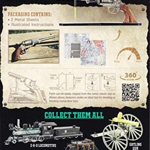 Fascinations Metal Earth Wild West Revolver 3D Metal Model Kit