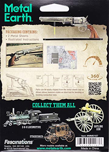 Fascinations Metal Earth Wild West Revolver 3D Metal Model Kit