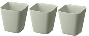 ikea sunnersta container,multi purpose,pale green, 12x11 cm (4 3/4x4 3/8") (set of 3)