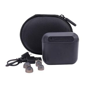 Aenllosi Hard Carrying Case Replacement for Skullcandy Indy Truly Wireless Earbuds (Black)