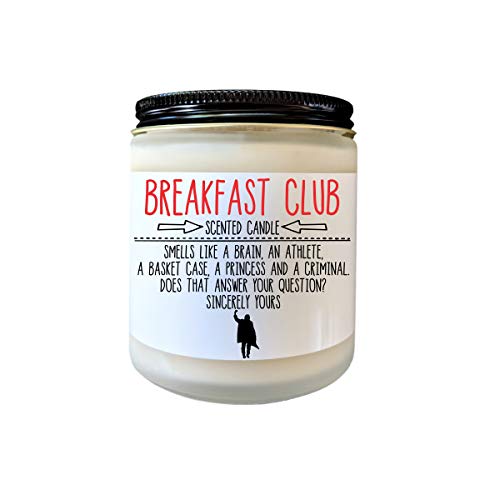 The Breakfast Club Gift Scented Candle a Brain, an Athlete, a Basket Case, a Princess and a Criminal 80s Movies Cult Classic Holiday Gift