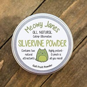 Meowy Janes Silver Vine for Cats - 45 Grams of Powder - All Natural Catnip Alternative