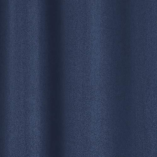 Amazon Basics 99% Room Darkening Theatre Grade Heavyweight Window Panel with Grommets and Thermal Insulated, Noise Reducing Liner - 52" x 54", Navy Blue