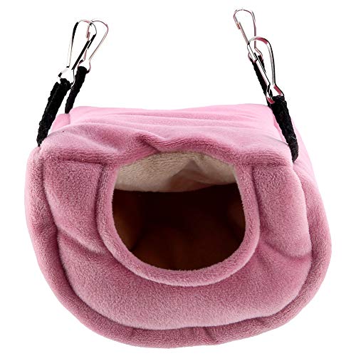 Sheens Winter Warm Bird Nest Windproof Plush Snuggle Happy Hut Tent Bed for Budgies Eclectus Parakeet Cockatiels Cockatoo Lovebird(Large)