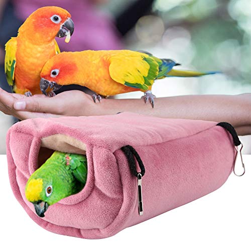 Sheens Winter Warm Bird Nest Windproof Plush Snuggle Happy Hut Tent Bed for Budgies Eclectus Parakeet Cockatiels Cockatoo Lovebird(Large)