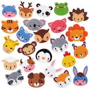 sinceroduct 5d diy kids animal diamond painting stickers beginner diamond painting kits, digital diamond paint