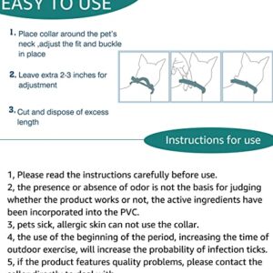 Flea and Tick Collar for Large Dogs - Natural Prevention, Control, and Treatment with Waterproof and Safe Ingredients - Includes Free Comb and 2-Pack (27.5 inches)