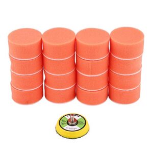 fydun polishing pads 17pcs 2in sponge buffing polishing pads flat polishing buff pad set for car polisher