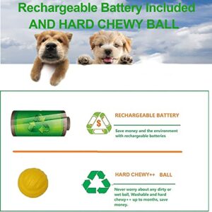 IDOGMATE Ball Launcher for Dogs, Automatic Dog Ball Thrower for Mini Dog with Rechargeable (Small Ball Thrower for Dogs with 3 Balls)