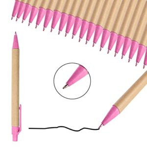 Simply Genius Pens in Bulk - 100 pack of Office Pens - Retractable Ballpoint Pens in Black Ink - Great for Schools, Notebooks, Journals & More (Eco friendly recycled material)