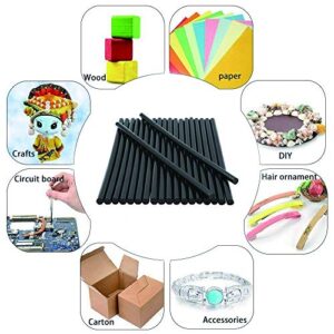 Black Hot Melt Glue Stick Strips Baffo 20 Pcs High Adhesive Hot Glue Gun Sticks for Car Audio DIY Art Craft Home Office Project Craftwork Fix & Repairs Diameter 0.28 inch Length 7.87 inch