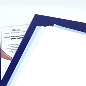 DURICO Translucent PET 5.3mil (135micron) Inkjet Film in Sheets for Screen Printing (11X17 IN/ 50 sheets)