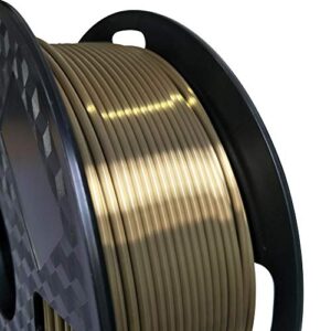 2.85mm Silk Antique Gold PLA Filament 3mm 3D Printer Filament 1KG 2.2LBS Printing Material Silky Gold Filament Metallic Bronze Brass PLA Filaments Materials Shiny Silk PLA