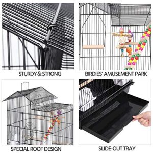 Topeakmart Large Flight Parakeet Cage for 3 Birds