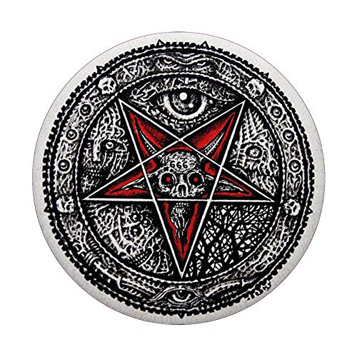 Pentagram Satanism Devil Seal AntiChrist Goth Emo Gift PopSockets PopGrip: Swappable Grip for Phones & Tablets