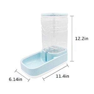 Dog Water Dispenser,Water Bowl for Dogs，Pet Automatic Waterer, Gravity Water Dispenser Station Self-Dispensing for Cats/Dogs Bowl，Automatic Gravity Fountain Bottle Bowl Dish Stand 1 Gal(3.8L)