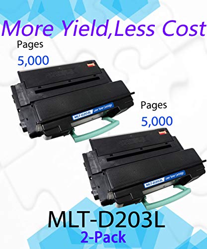 EASYPRINT (2-Pack) Compatible MLT D203L MLTD203L Toner Cartridge Used for Samsung SL-M3320ND, 3310, M3370FD, M3820DW, M3870FW, M4020ND, M4070FR, M4070FX Printer (High Yield)