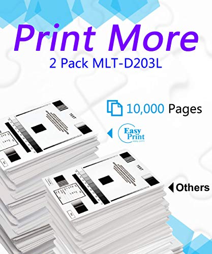 EASYPRINT (2-Pack) Compatible MLT D203L MLTD203L Toner Cartridge Used for Samsung SL-M3320ND, 3310, M3370FD, M3820DW, M3870FW, M4020ND, M4070FR, M4070FX Printer (High Yield)