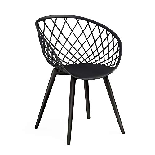 Jamesdar Kurv Dining Chair, Set of 2, Black