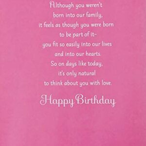 Greeting Card Happy Birthday Daughter-in-Law You Fit So Easily Into Our Lives and Into Our Hearts