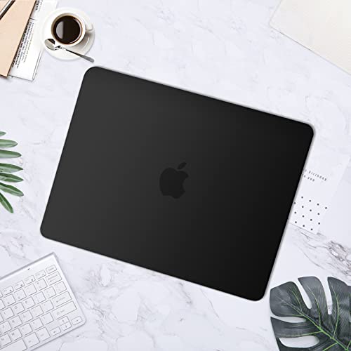 MOSISO Compatible with MacBook Pro 13 inch Case M2 2023, 2022, 2021-2016 A2338 M1 A2251 A2289 A2159 A1989 A1708 A1706, Plastic Hard Case&Bag&Keyboard Skin&Webcam Cover&Screen Protector, Black