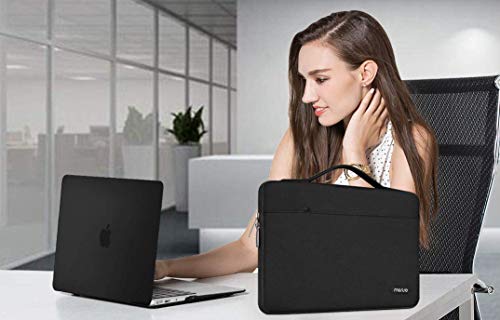 MOSISO Compatible with MacBook Pro 13 inch Case M2 2023, 2022, 2021-2016 A2338 M1 A2251 A2289 A2159 A1989 A1708 A1706, Plastic Hard Case&Bag&Keyboard Skin&Webcam Cover&Screen Protector, Black