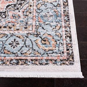 SAFAVIEH Shivan Collection 8' x 10' Grey/Blue SHV704F Medallion Distressed Non-Shedding Living Room Bedroom Dining Home Office Area Rug