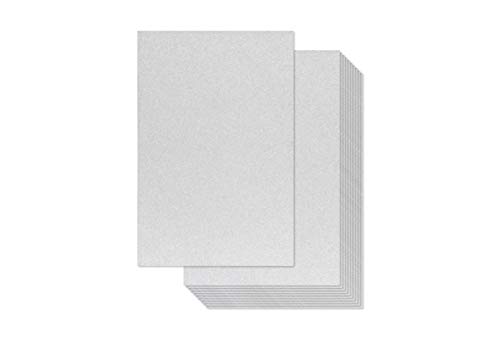 Silver Glitter Cardstock - 30-Pack Glitter Paper for DIY Craft Projects, Birthday Party Decorations, Scrapbook, Double-Sided, 110 lb Cover Stock, 8 x 12 inches