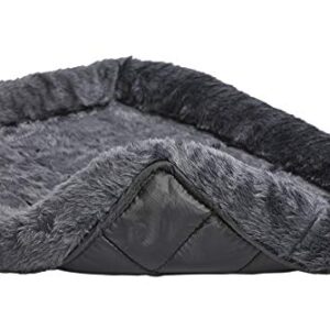 New World Pet Products Gray Dog Bed | Bolster Dog Bed Fits Metal Dog Crates | Machine Wash & Dry