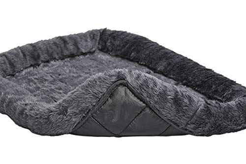 New World Pet Products Gray Dog Bed | Bolster Dog Bed Fits Metal Dog Crates | Machine Wash & Dry