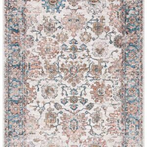 SAFAVIEH Shivan Collection 5'3" x 7'6" Grey/Blue SHV797F Oriental Distressed Non-Shedding Living Room Bedroom Dining Home Office Area Rug