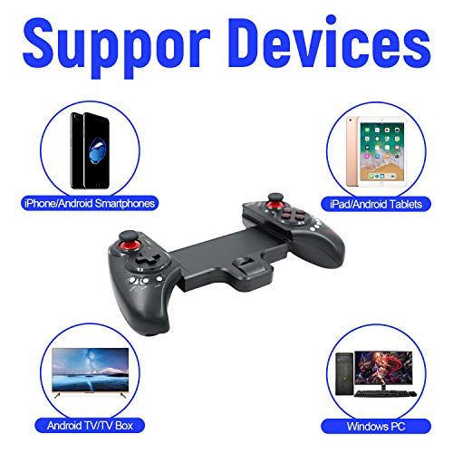 Mcbazel PG 9023S Extendable Wireless Mobile Gaming Gamepad Controller for Android PC Smart Phone (NOT for iOS)